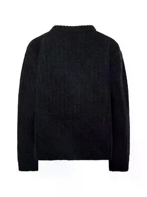 THE EROSE Quarter-zip Waffle-knit Sweater
