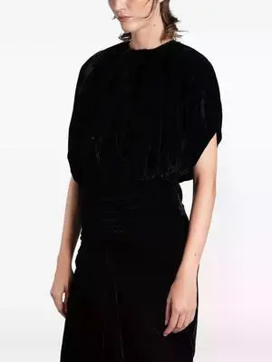 Rick Owens Ruched Velvet Dress