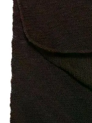 SEMICOUTURE Fringed-edge Chunky-knit Scarf