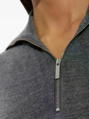 GESTUZ Gzrosalie Quarter-zip Wool Sweater