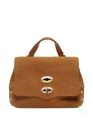 ZANELLATO Postina Stud-embellished Shoulder Bag - Brown