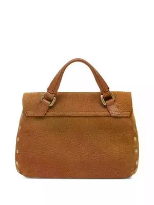 ZANELLATO Postina Stud-embellished Shoulder Bag - Brown