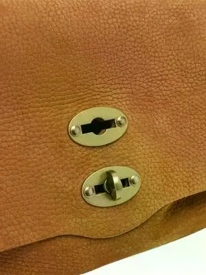 ZANELLATO Postina Stud-embellished Shoulder Bag - Brown