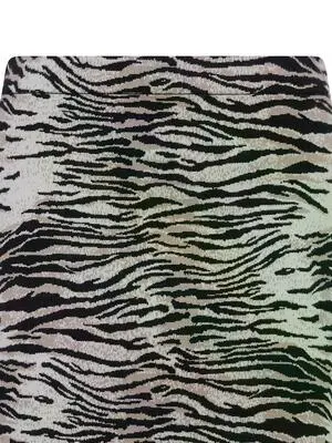 Rixo Tiger-print Wool Short Skirt
