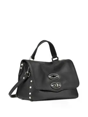 ZANELLATO Postina Baby Leather Clutch Bag - Black