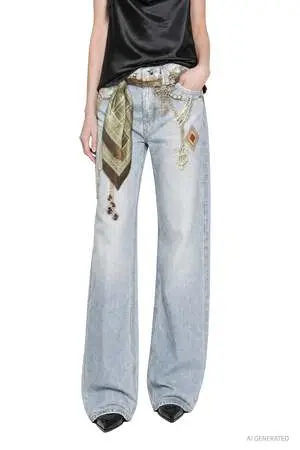 Acne Studios Trompe-l'oeil Jeans