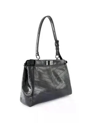 Fendi Medium Peekaboo Leather Shoulder Bag