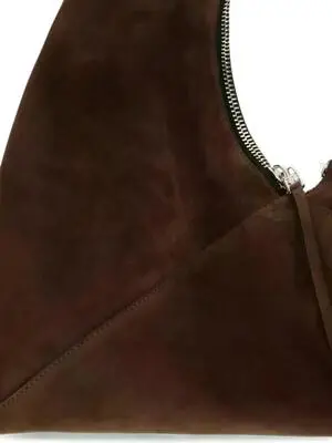 Moschino Suede Shoulder Bag Brown