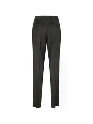 LARDINI Pressed-crease Tailored Trousers - Grey