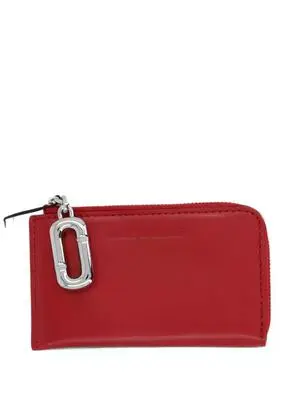 Marc Jacobs Logo-debossed Leather Cardholder - Red
