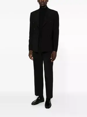 AMARANTO Double-breasted Peak-lapel Blazer