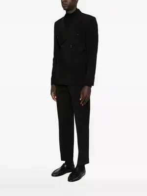 AMARANTO Double-breasted Peak-lapel Blazer