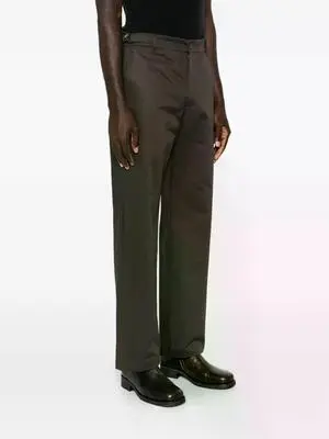 AMARANTO Flap-pocket Straight-leg Trousers