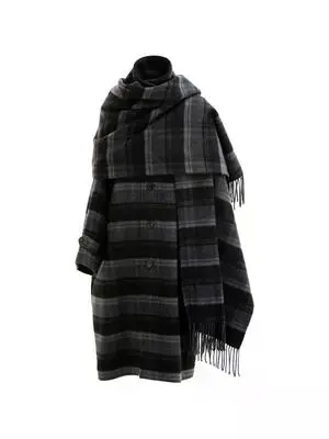 Polo Ralph Lauren Check-pattern Scarf-detail Coat