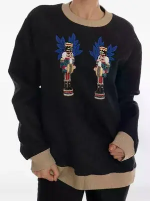 Dolce & Gabbana Nutcracker-patch Sweater - Black