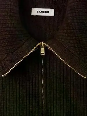 Sandro Zipped Trucker Collar