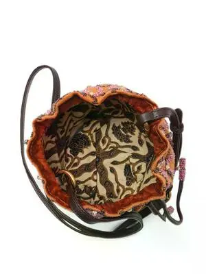 Malìparmi Bead-embellished Bucket Bag