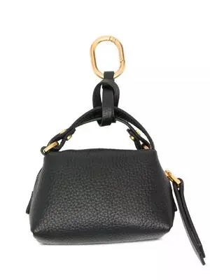 GIANNI CHIARINI Pebbled Leather Bag Charm