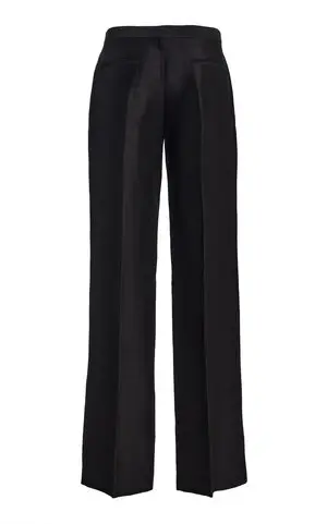 Calvin Klein Emely Low-rise Linen-silk Straight-leg Pants