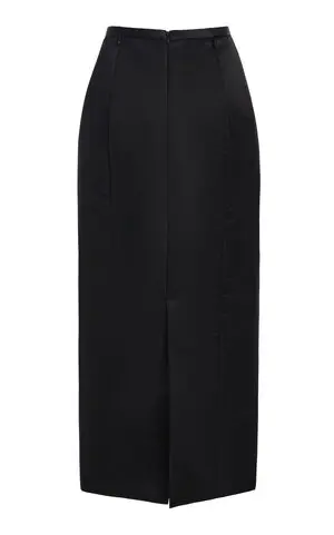 Calvin Klein Maelys Mid-rise Silk-wool Midi Skirt