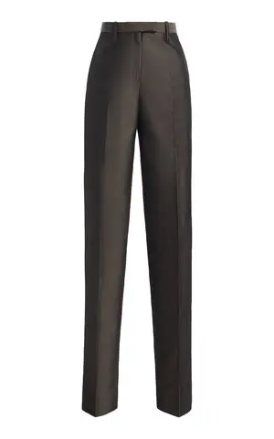 Calvin Klein Nellie Mid-rise Tapered-leg Pants - Grey