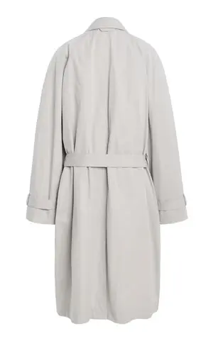 Calvin Klein Neda Collared Cotton-blend Trench Coat