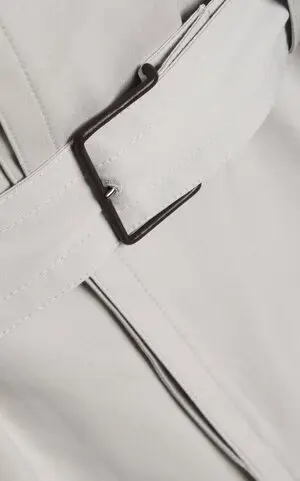 Calvin Klein Neda Collared Cotton-blend Trench Coat