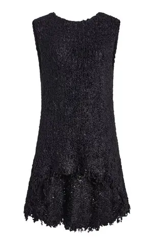 Calvin Klein Elara Crinkled Silk Top - Black