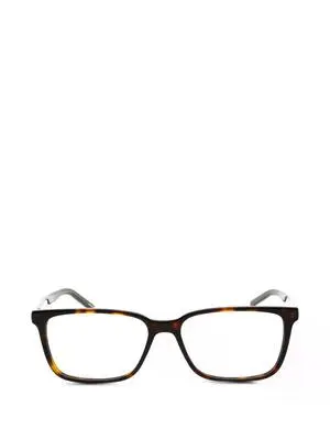 Hugo Rectangle-frame Glasses - Brown