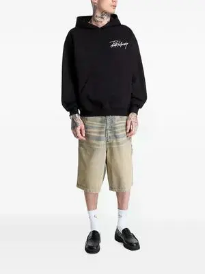 PROSTO Club Logo-print Hoodie - Black