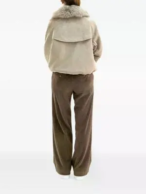 VALENTINI 1972 Faux-fur Trim Drawstring Jacket