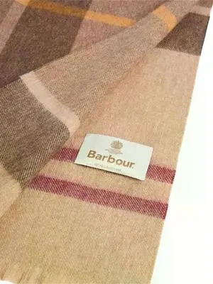 Barbour Check Lambswool Scarf