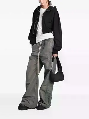 Rick Owens Press-stud Drawstring Wide-leg Trousers - Grey