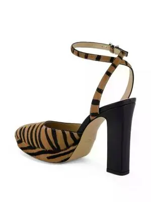 Fendi After 9 Animal-print Slingback Pumps - Neutrals