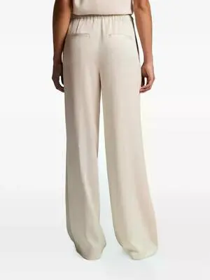 Vince Drawstring Wide-leg Track Pants - Neutrals