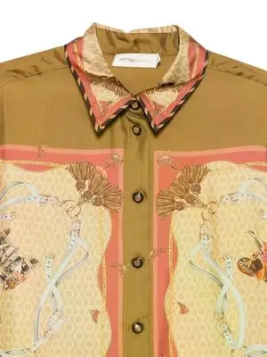 Zimmermann Valiant Scarf-print Silk Shirt