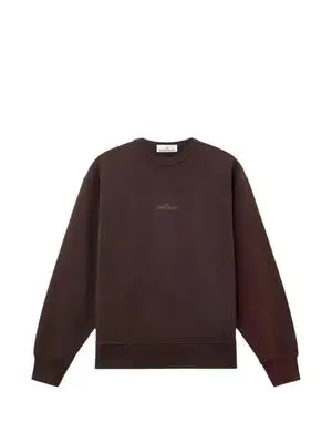 Stone Island 6100037 Organic Cotton Fleece Sweatshirt - Red