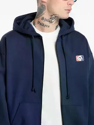 PROSTO St Zip-up Logo-patch Hoodie