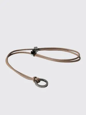 Brunello Cucinelli Wool Eyewear Holder With Drawstring And Metal Ring