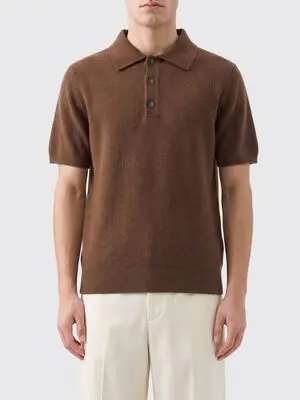 ENTIRE STUDIOS Knitted Wool And Cashmere Blend Polo Shirt With Three Buttons - Cedar