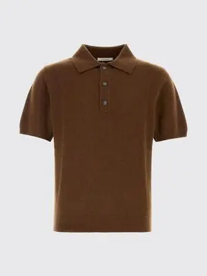 ENTIRE STUDIOS Knitted Wool And Cashmere Blend Polo Shirt With Three Buttons - Cedar