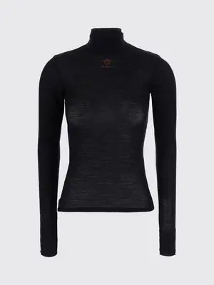 Versace Slim Fit Turtleneck Jumper In Cotton-blend With Long Sleeves