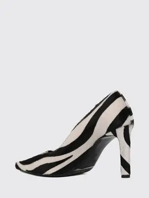 Liviana Conti Zebra Print Pony Hair Pumps With Stiletto Heel