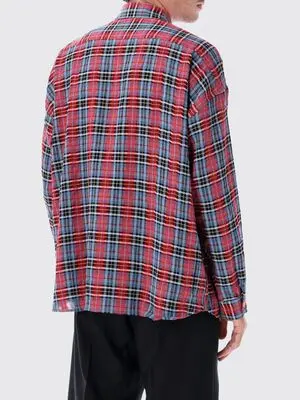 SUNFLOWER Tartan Shirt In A Cotton And Linen Blend With A Classic Collar