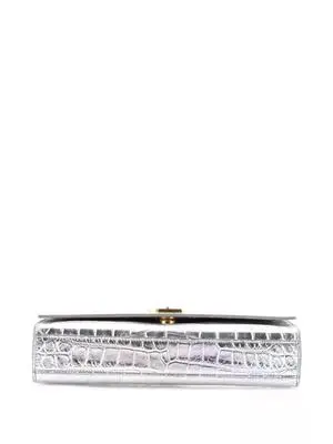 Saint Laurent Classic Monogram Crocodile Embossed Leather Medium Crossbody Bag