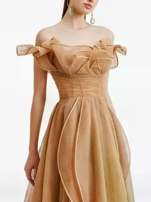GEMY MAALOUF Ruffled Gown