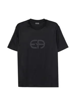 Emporio Armani Logo Cotton T-shirt - Blue