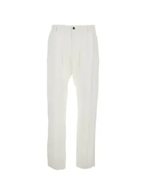 Emporio Armani Linen Trousers - Blue