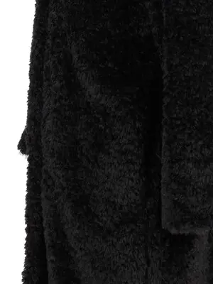Herno Cappotto Teddy Curly In Ecopelliccia - Black