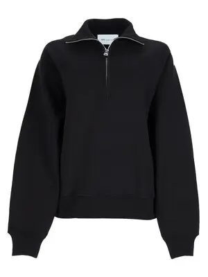AMI Paris Felpa Con Logo Ricamato - Black
